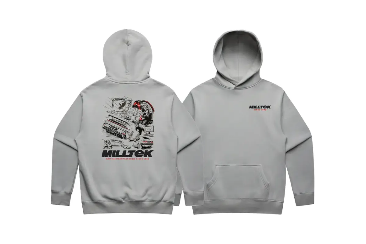 Milltek Light Grey Hoodie (Summer Edition) - Small | MSHOODS01