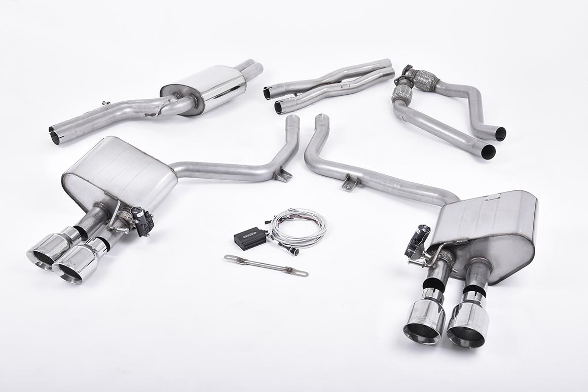 Audi S4 V6/S5 3.0 B8.5 - Valved & Resonated (Quieter) Cat-Back Exhaust ...