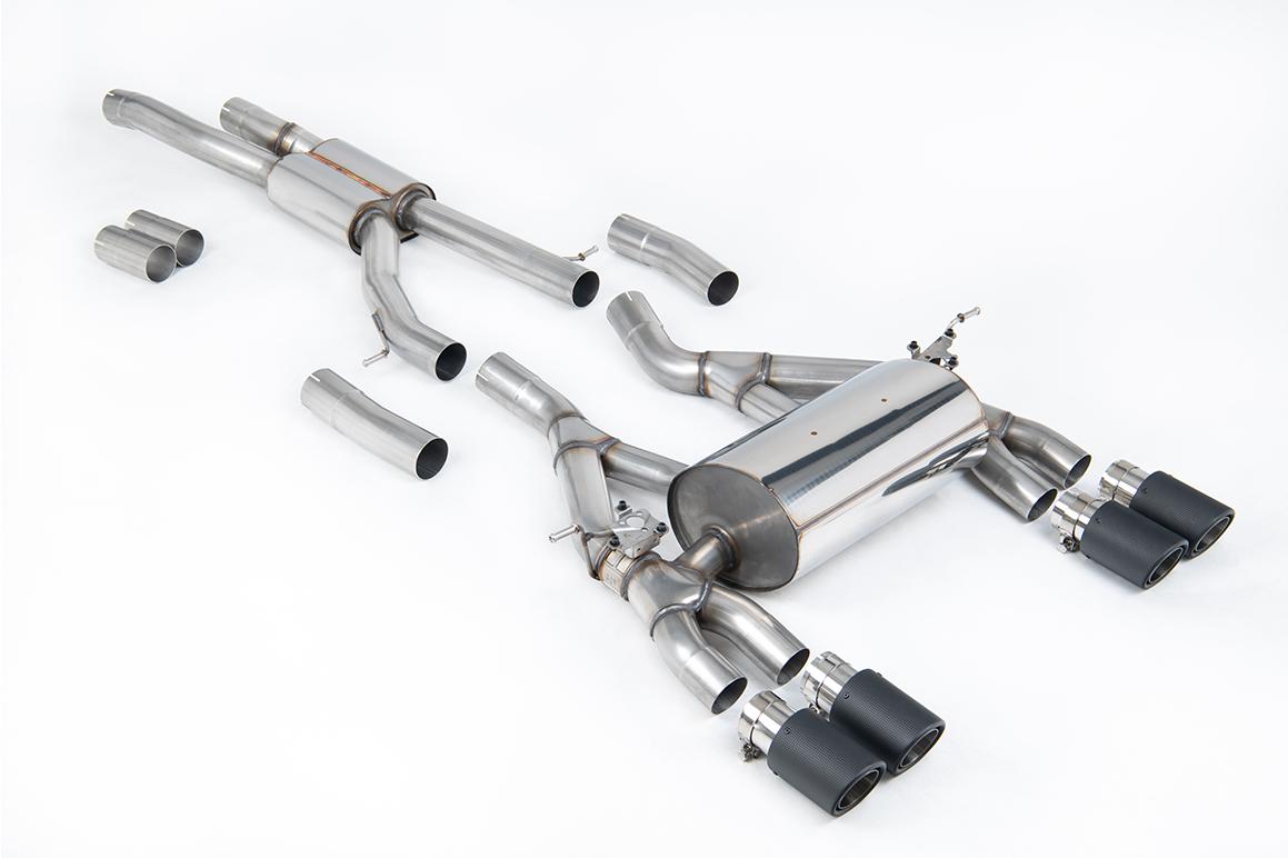 BMW F80 M3/F82 M4 - Cat-Back Exhaust System with Carbon Trims | SSXBM1062