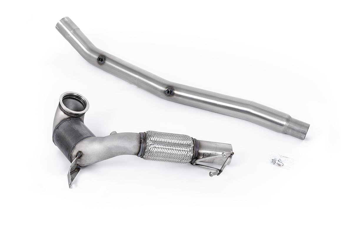 Large Bore Downpipe and Hi-Flow Race Cat - Fits with OE Cat Back (Golf ...
