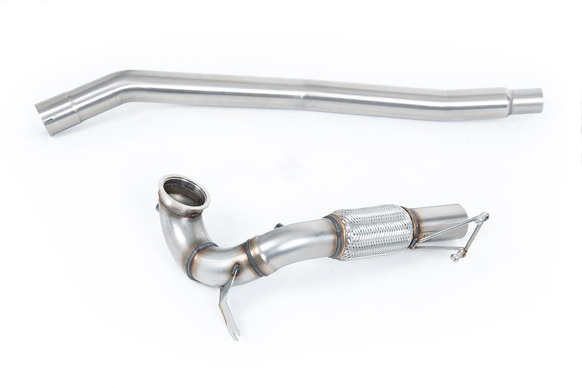Large Bore Downpipe and De-Cat (VW Golf R Mk7.5) (For OE Cat-Back ...