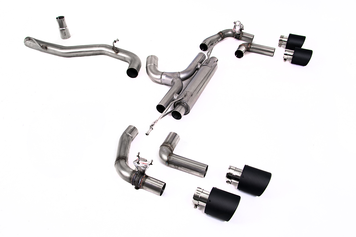 VW Golf R MK8/MK8.5 - 80mm System with Carbon Trims (Race System ...
